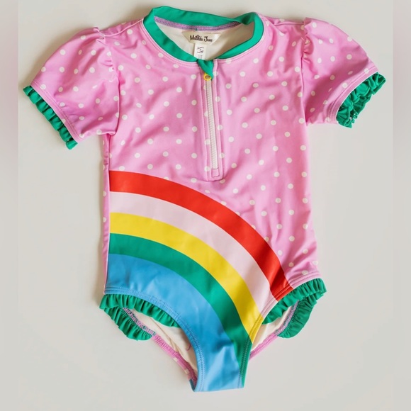 Matilda Jane | Swim | Nib Matilda Jane Retro Rainbow Rash Guard Swim ...